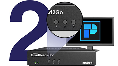 QuadHead2Go Q185 Multi-Monitor Controller Appliance - Nisko